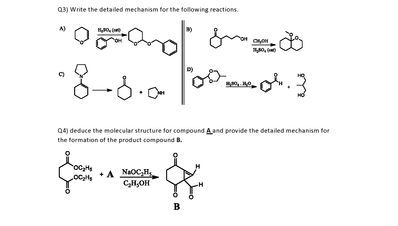 Solved Write the detailed mechanism for the following | Chegg.com