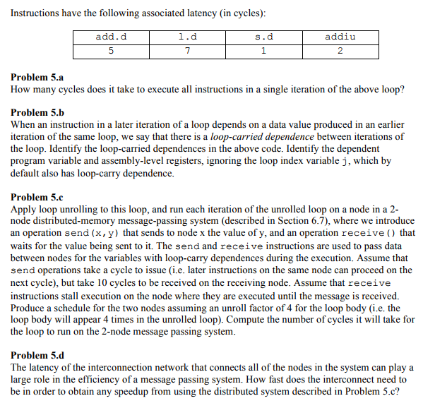 Problem 5 Distributed Memory Multiprocessors Consider