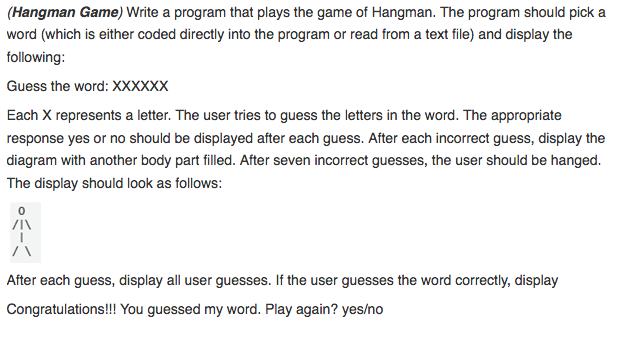Solved word (which is either coded directly into the program | Chegg.com
