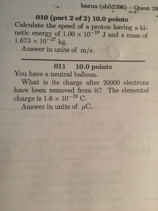 Solved 008 10.0 points Calculate the net charge on a | Chegg.com