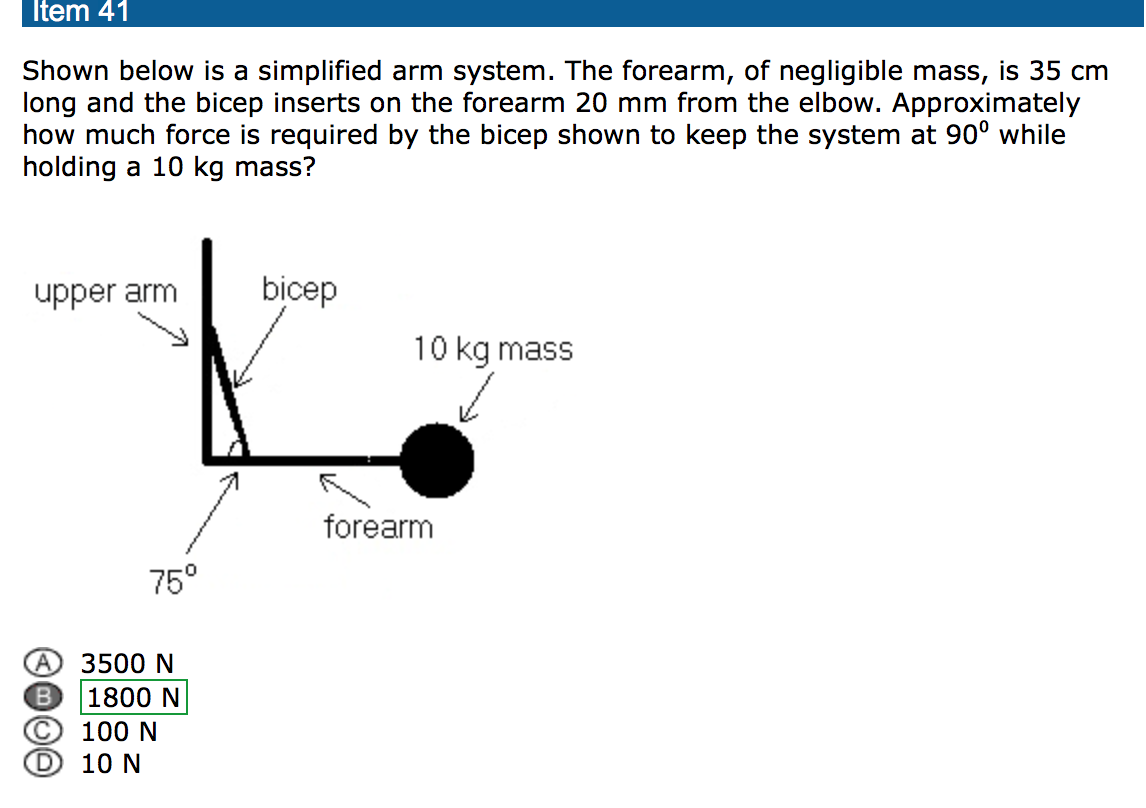 Solved Shown below s a simplified arm system. The forearm, | Chegg.com