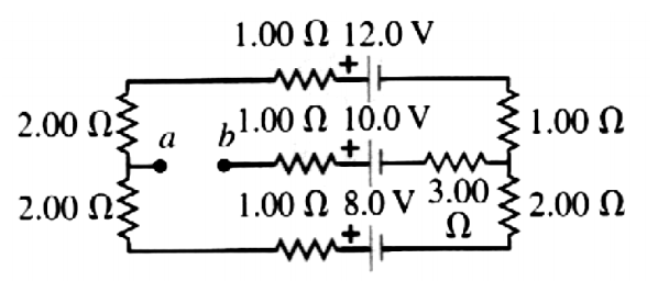 Solved Consider the circuit shown having 3 batteries and an | Chegg.com
