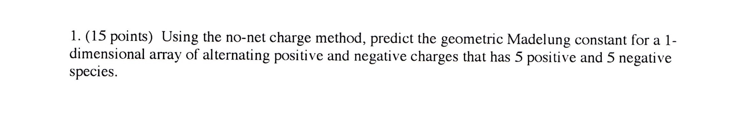 Solved Using the no-net charge method, predict the geometric | Chegg.com