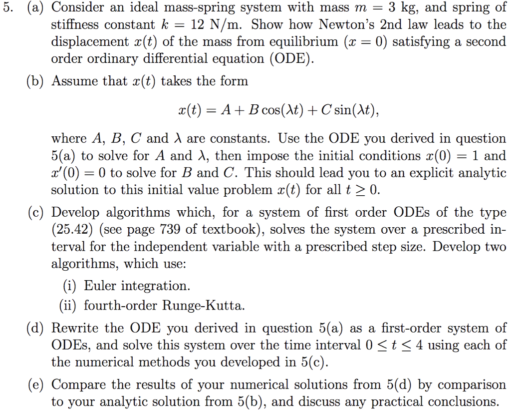 Solved This is a Numerical Methods question which needs to | Chegg.com