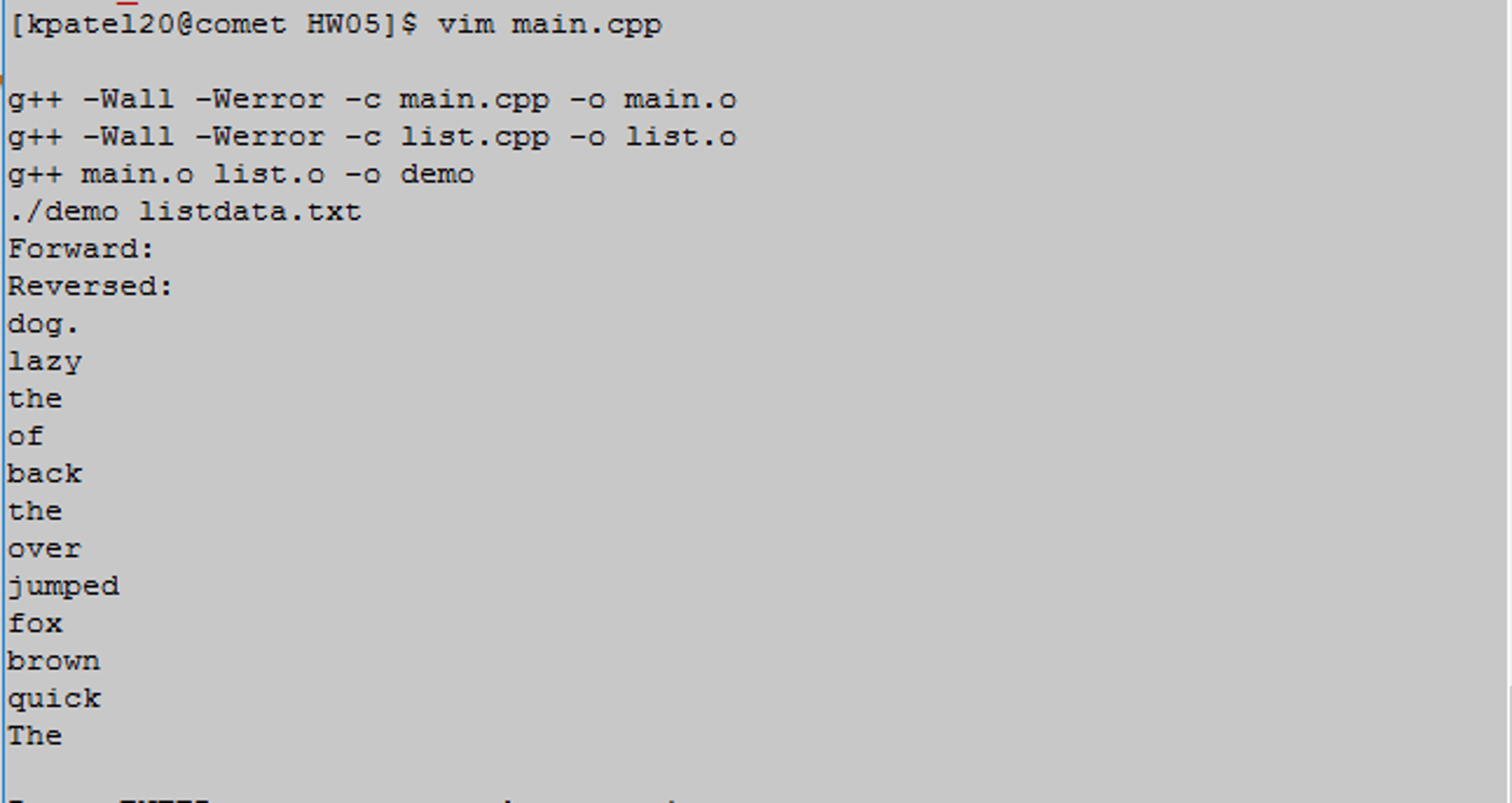 Solved QUESTION: This program will keep two lists, one to | Chegg.com