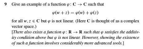 Solved Give an example of a function phi: C rightarrow C | Chegg.com
