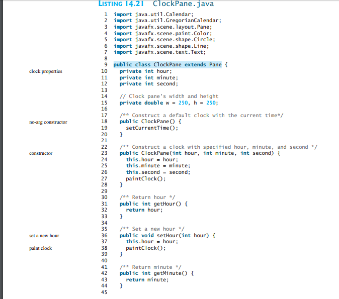 *6.7 (Set clock time) Write a program that displays a | Chegg.com