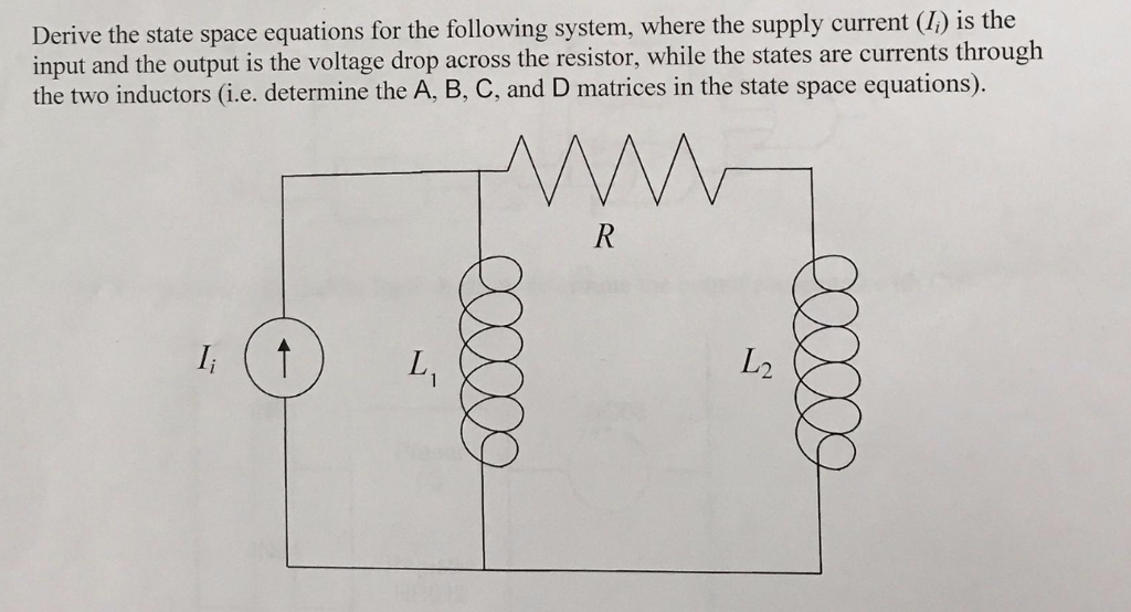 Solved Derive The State Space Equations For The Following