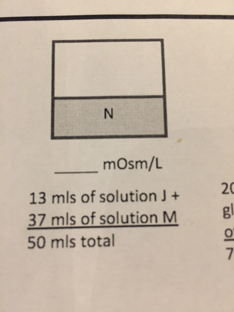 Solved What is the approximate osmolarity of the solution? | Chegg.com