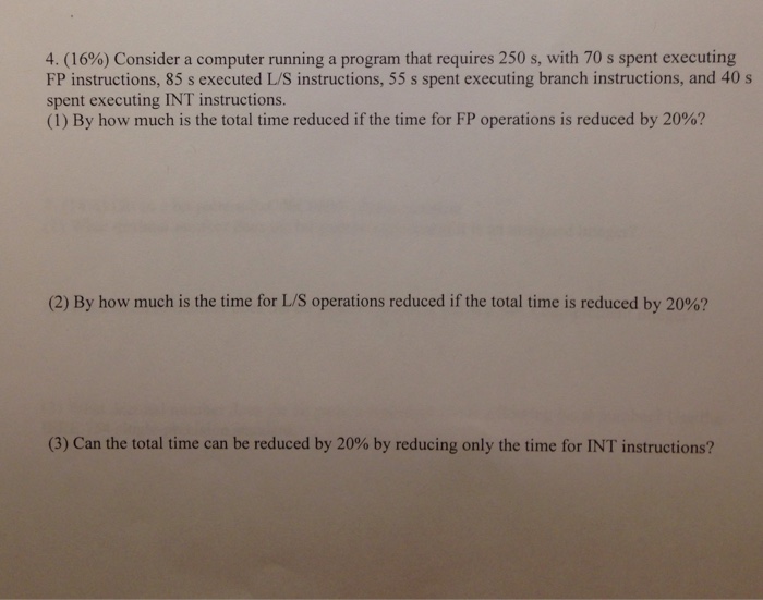 Solved Consider a computer running a program that requires | Chegg.com
