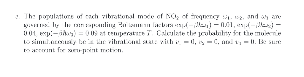 Problem 4 - Molecular Partition Function (60 points). | Chegg.com