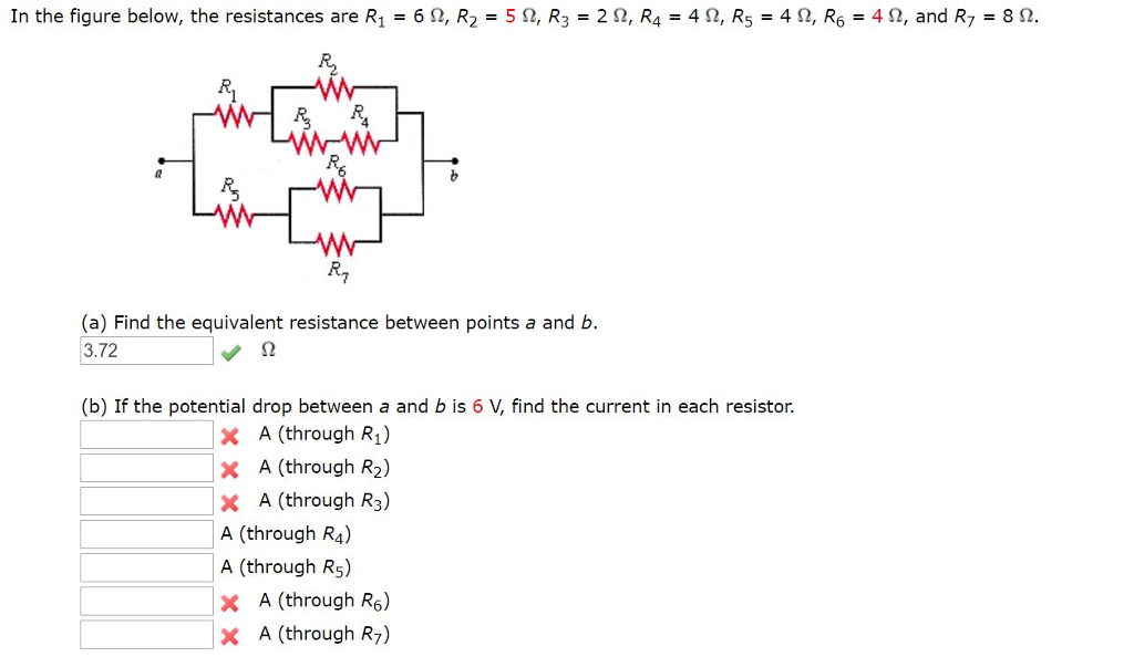 Solved In the figure below, the resistances are R1 = 6 Ω, R2 | Chegg.com