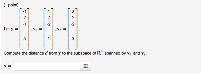 Solved (1 point) Suppose vi, v2, v3 is an orthogonal set of | Chegg.com