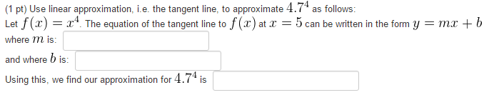 Solved Use linear approximation, i.e. the tangent line, to | Chegg.com