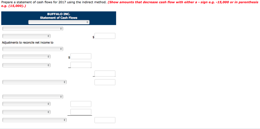 Solved Exercise 23-17 (Part Level Submission) Buffalo Inc., | Chegg.com