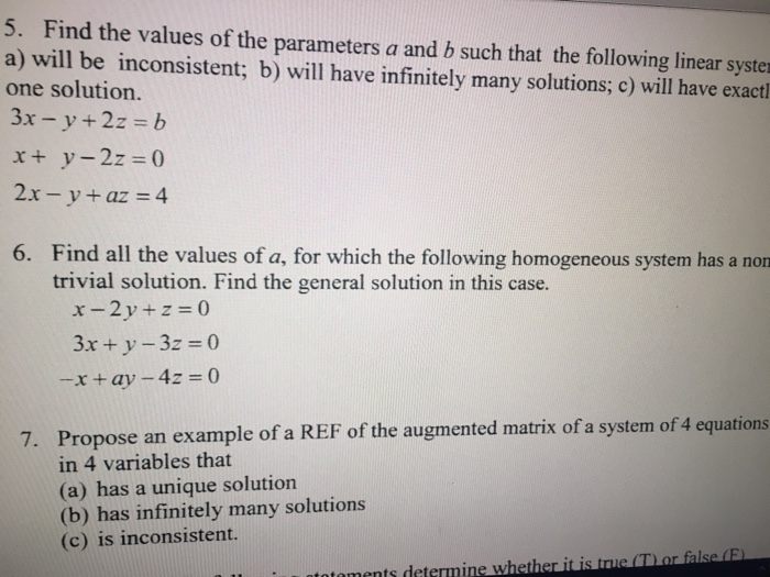 Solved Find the values of the parameters a and b such that | Chegg.com