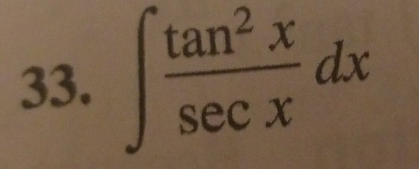 Solved Finding an Indefinite Integral Involving Secant and | Chegg.com
