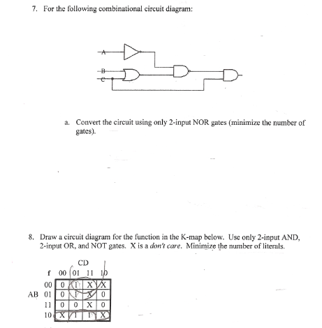 Solved 7. For the following combinational circuit diagram: | Chegg.com
