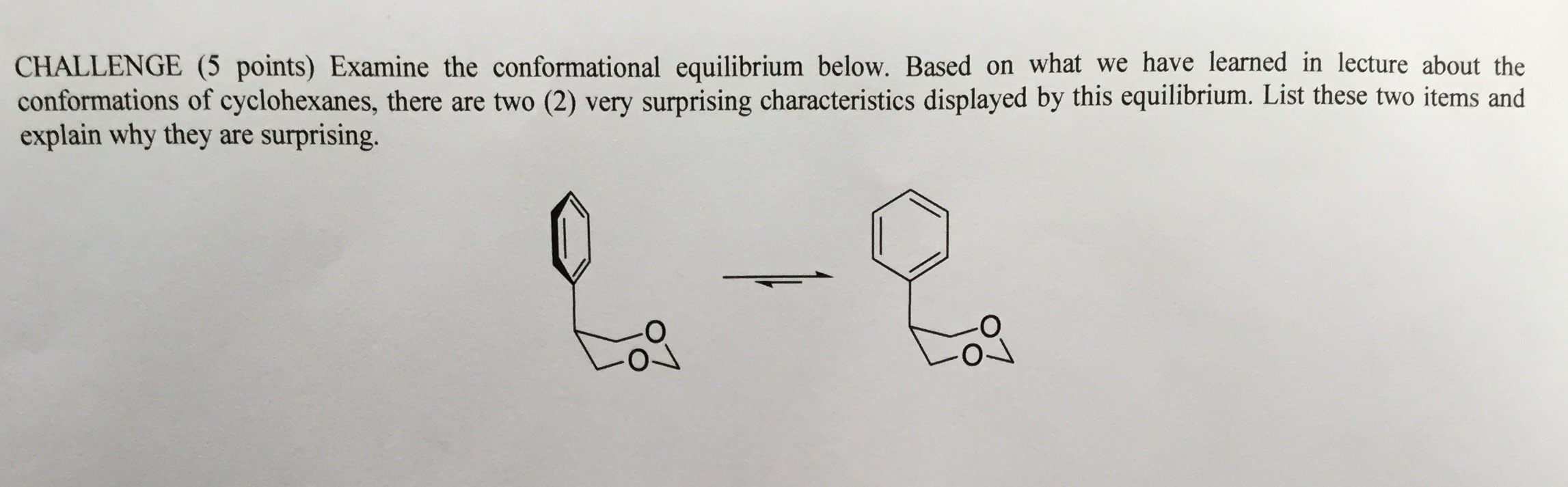 Solved Examine the conformational equilibrium below. Based | Chegg.com