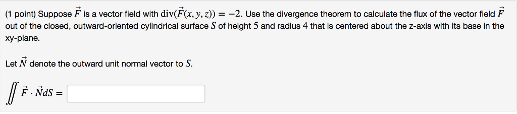 Solved Suppose F^vector is a vector field with div(F^vector | Chegg.com