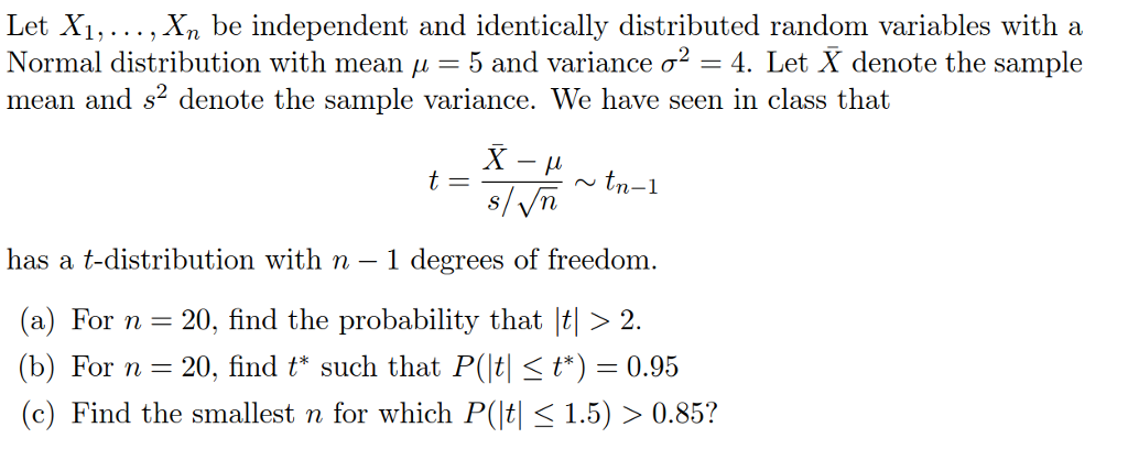 Solved t Xi,...,Xn be independent and identically | Chegg.com