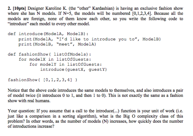 Solved In Python: NOTE There is an error in the question: In | Chegg.com