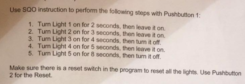 Solved Use SQO instruction to perform the following steps | Chegg.com