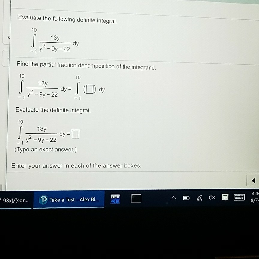Solved Evaluate the following definite integral. | Chegg.com Solved Evaluate the following definite integral. | Chegg.com