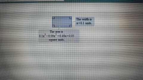 Solved write a polynomial that represents the length of the | Chegg.com