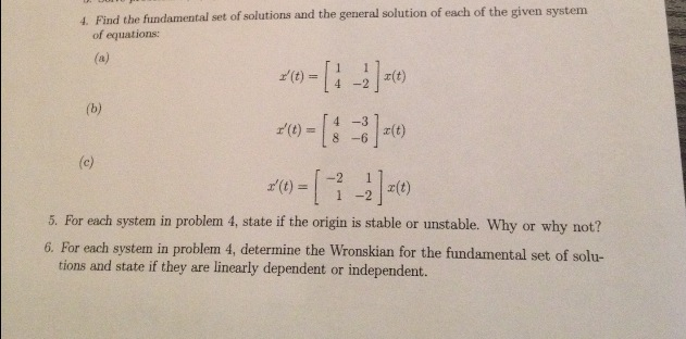 Solved Find the fundamental set of solutions and the general | Chegg.com Solved Find the fundamental set of solutions and the general | Chegg.com