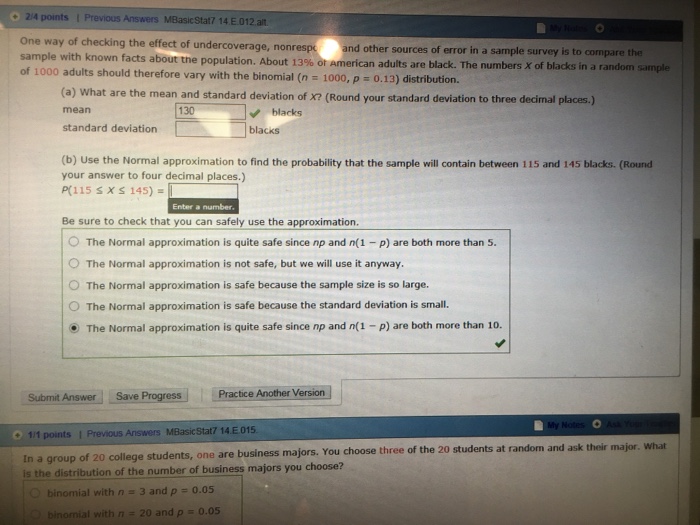 Solved One way of checking the effect of undercoverage, | Chegg.com