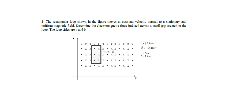 Solved The rectangular loop shown in the figure moves at | Chegg.com