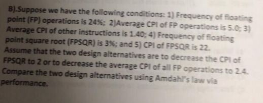 Suppose we have the following conditions: 1) | Chegg.com