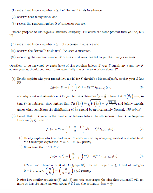 Solved 3·[130 total points (binomial and negative binomial | Chegg.com