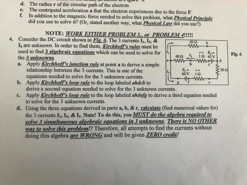 Solved 4. Consider the DC circuit shown in FIG 6. The 3 | Chegg.com