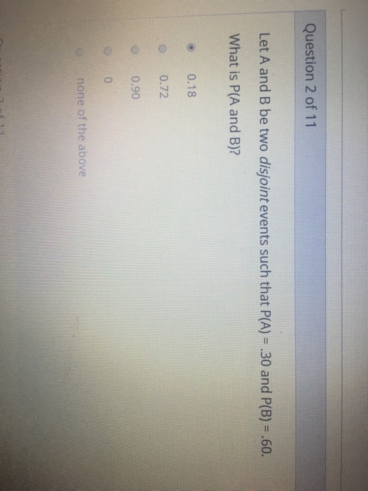 Solved Let A and B be two disjoint events such that P(A) = | Chegg.com