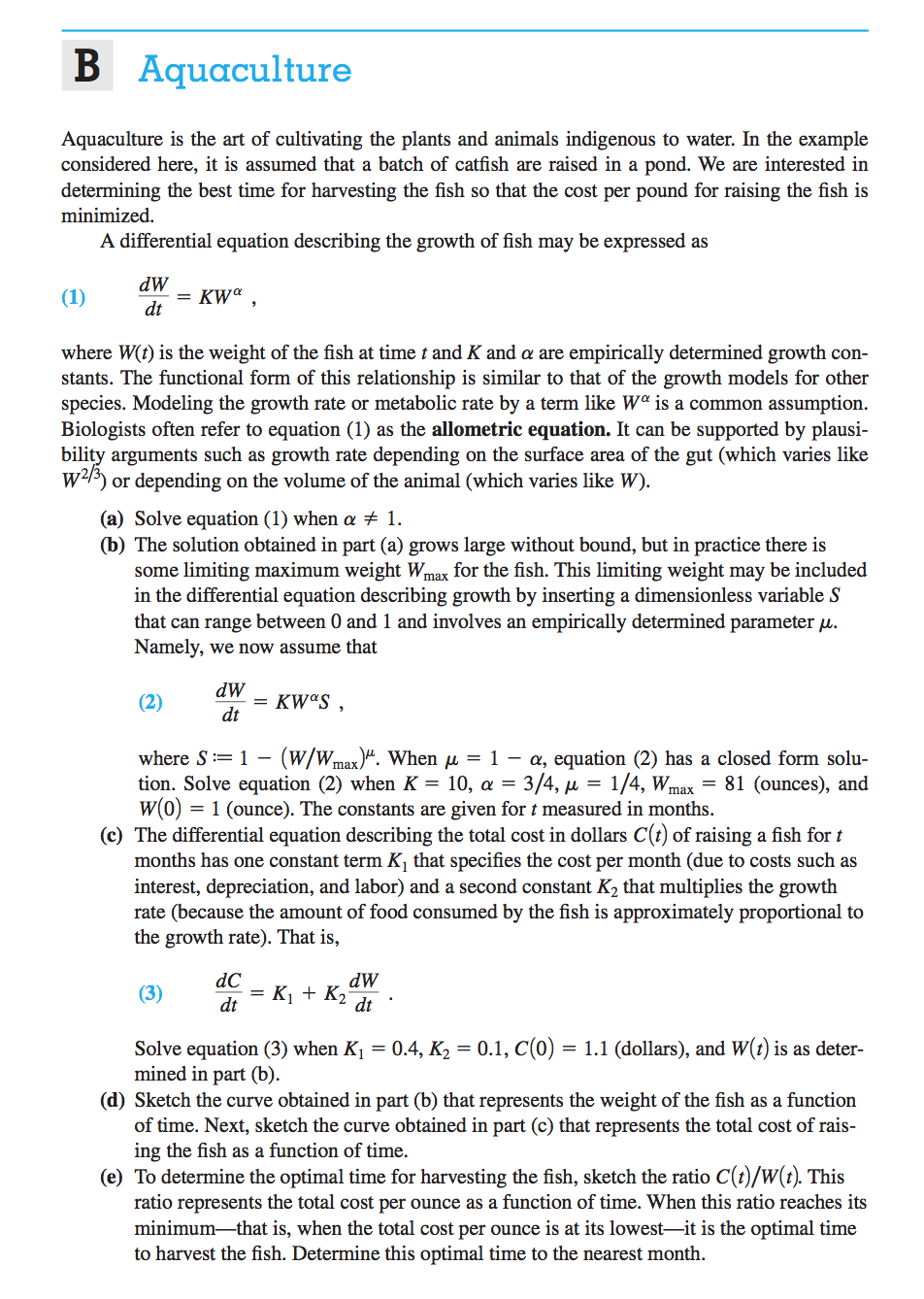 Solved Aquaculture is the art of cultivating the plants and | Chegg.com