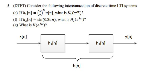Solved (DTFT) Consider the following interconnection of | Chegg.com Solved (DTFT) Consider the following interconnection of | Chegg.com
