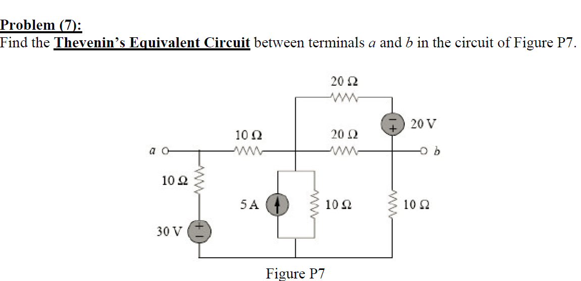 Solved Find the Thevenin’s Equivalent Circuit between | Chegg.com