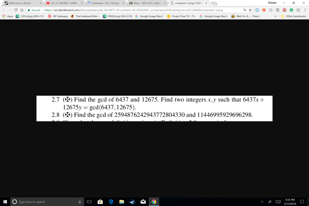 Solved S Welcome to Steam 0 (21) A DATING' GAME ) Anastasia/ | Chegg.com