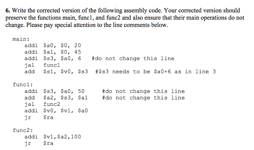 Solved 6 Write The Corrected Version Of The Following