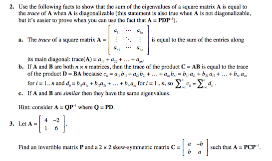 Use the following facts to show that the sum of the | Chegg.com