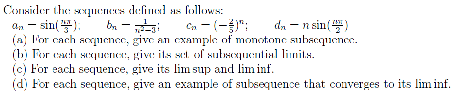 Solved This is an advanced calculus (PROOF-BASED) question. | Chegg.com