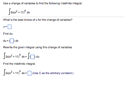 Solved Use a change of variables to find the following | Chegg.com
