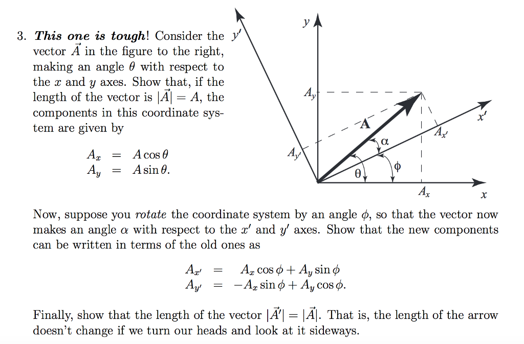 Solved 3. This one is tough! Consider the y' vector A in the | Chegg.com
