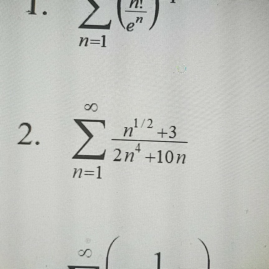 Solved 1/2 2.? 2n +10n | Chegg.com