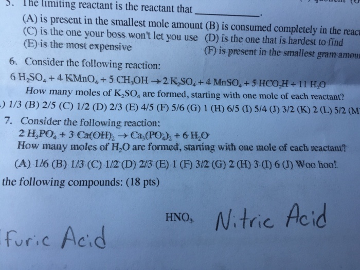 Solved The limiting reactant is the reactant that_____. is | Chegg.com