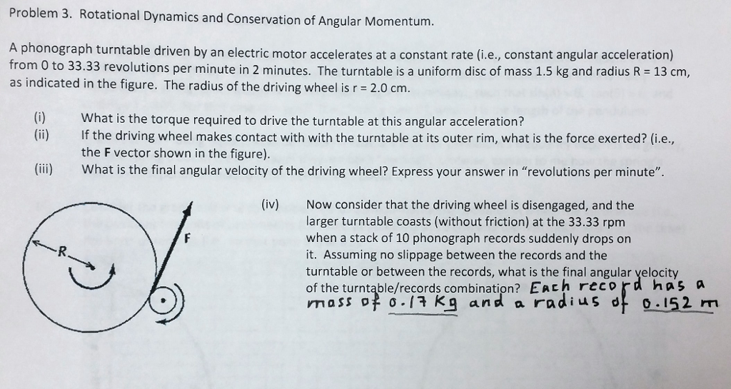 Solved Rotational Dynamics and Conservation of Angular | Chegg.com
