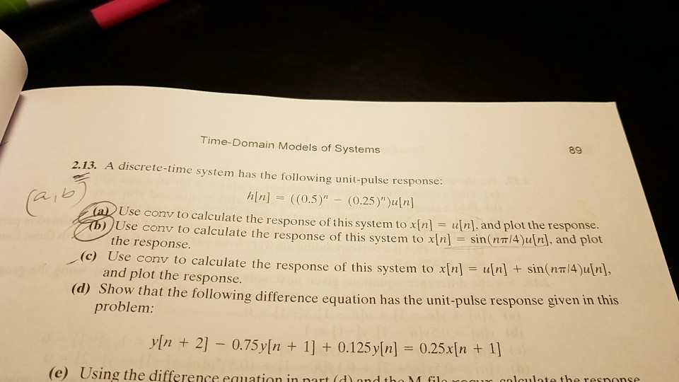 Solved Time-Domain Models of Systems 89 2.13. A | Chegg.com