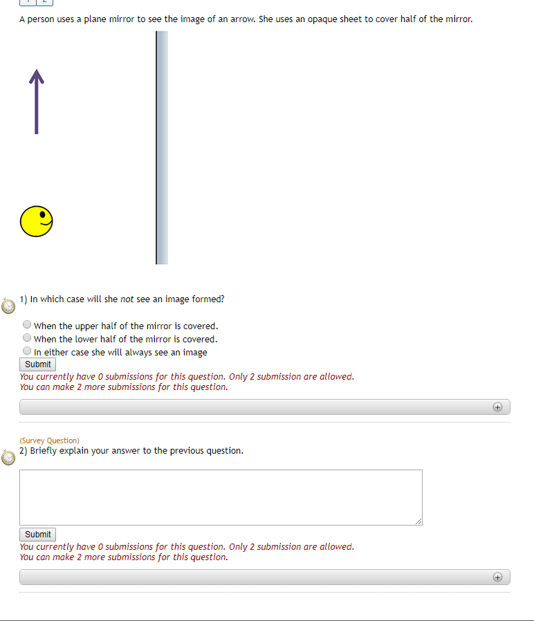 Solved A person uses a plane mirror to see the image of an | Chegg.com